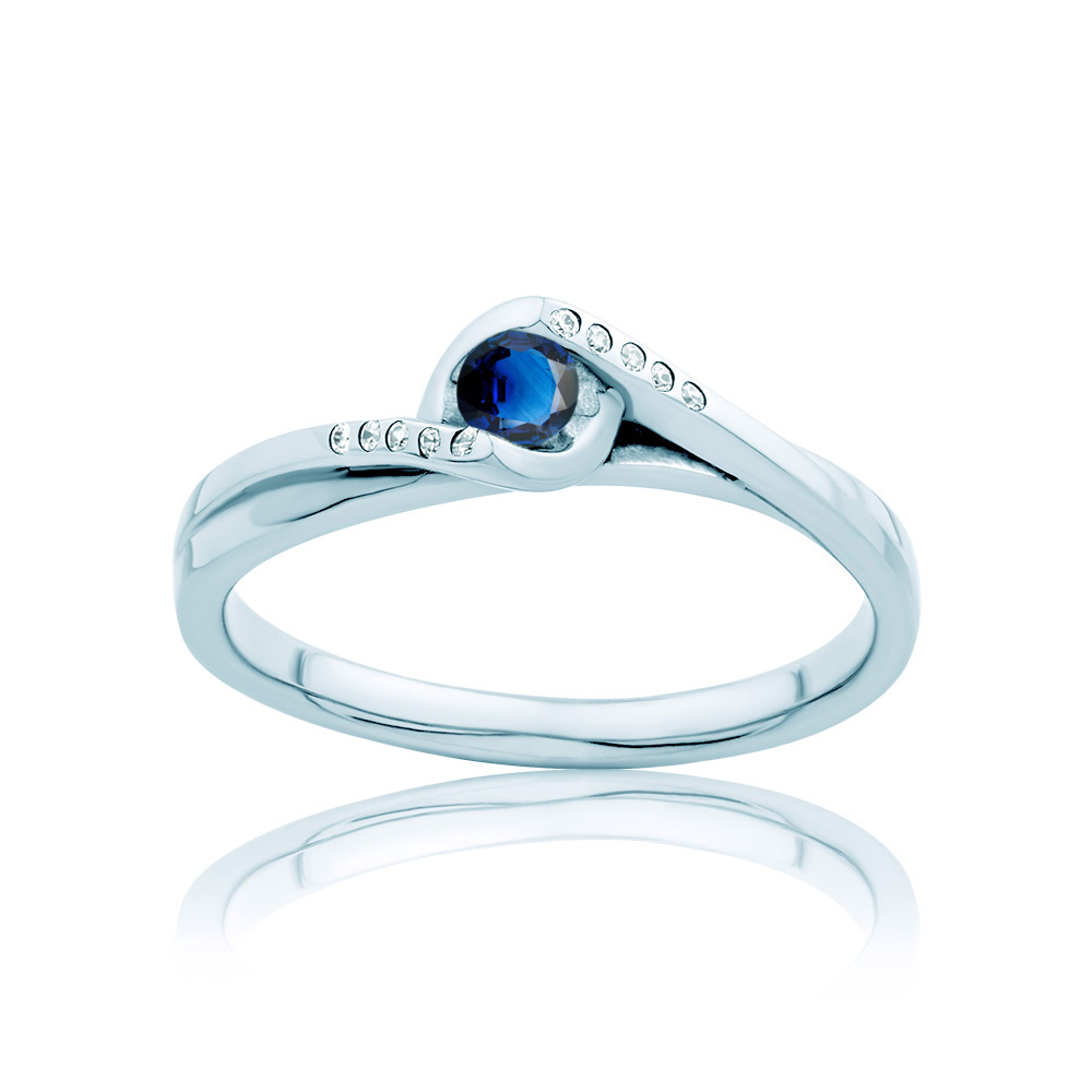 Heart of The Ocean Collection | Ring: white gold, blue sapphire (PI-B ...